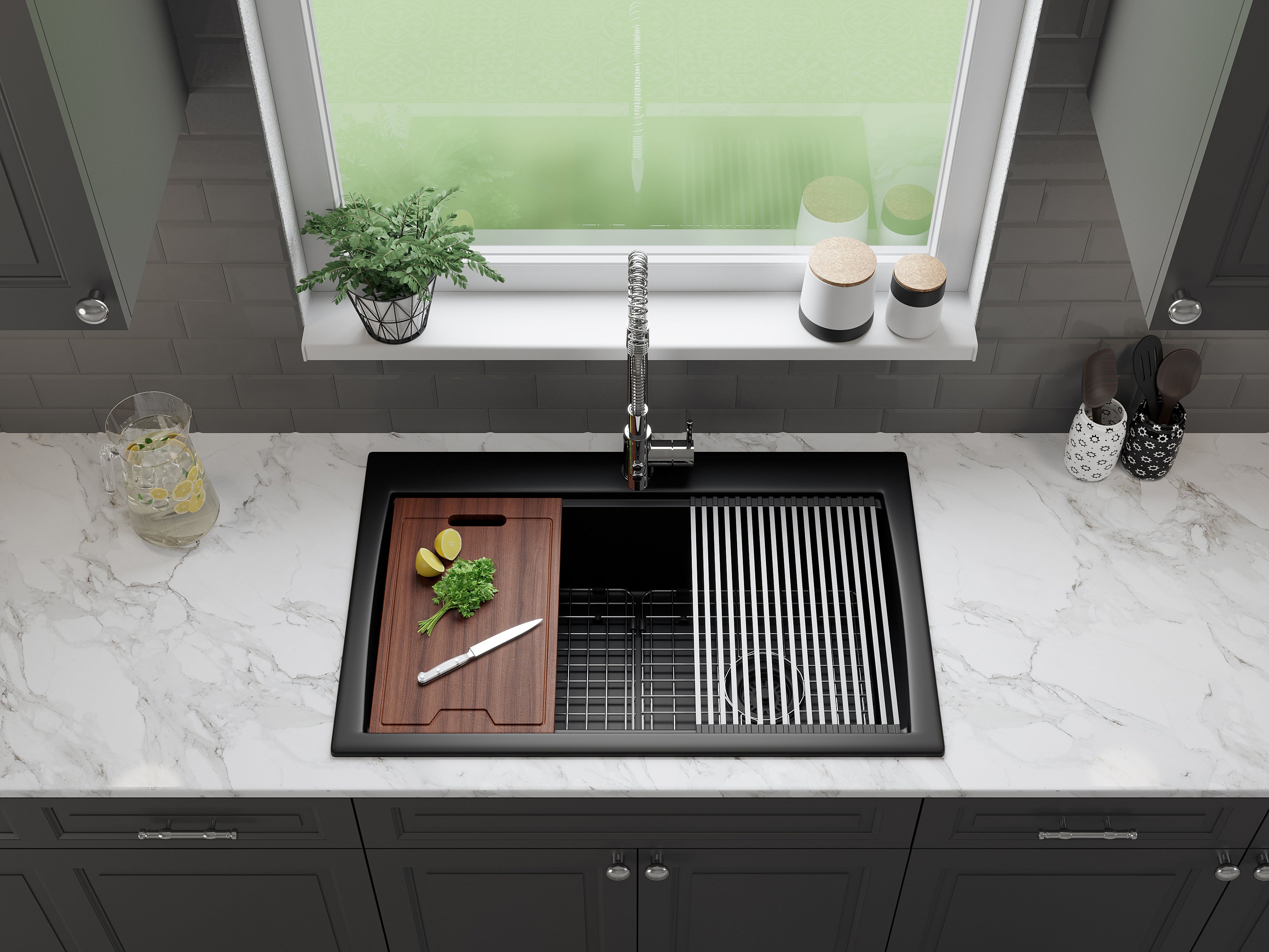 Quartz Workstation Kitchen Sink : Efficiency Redefined