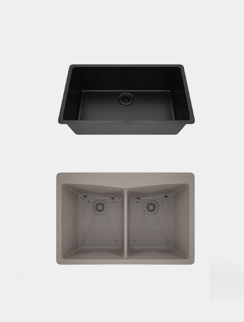 Platinum Quartz Composite Kitchen & Bathroom Sinks | LEXICON™ Home Decor
