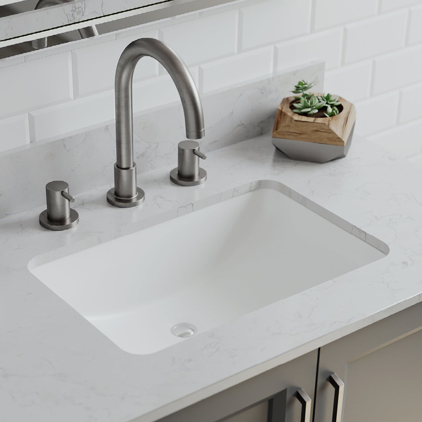 21-Inch LEXICON™ Platinum Quartz Composite Vanity Sink Drop-in ...